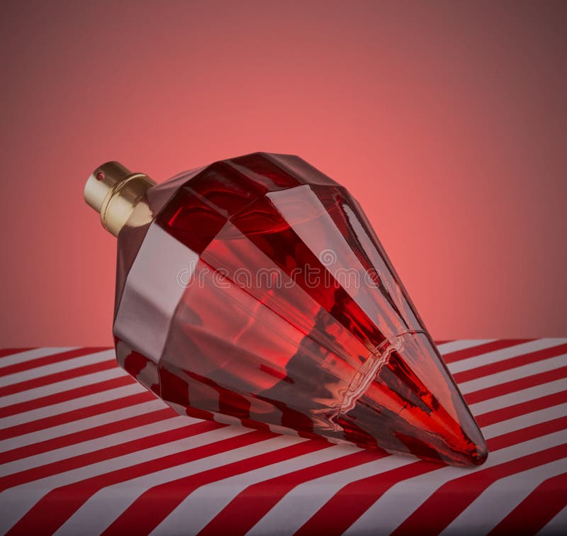 Red perfume bottle stock photo. Image of isolated, bottle - 19179664