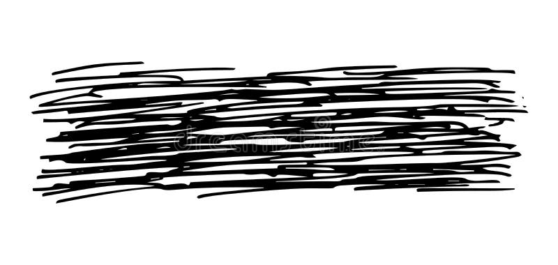 Hand Drawn Rectangle Scribble Smear Stock Vector - Illustration of icon ...