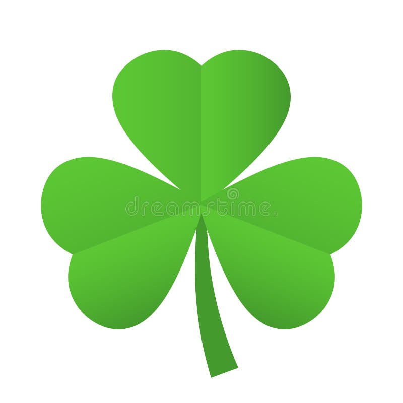 Trefoil shamrock leaf icon stock vector. Illustration of clipart ...