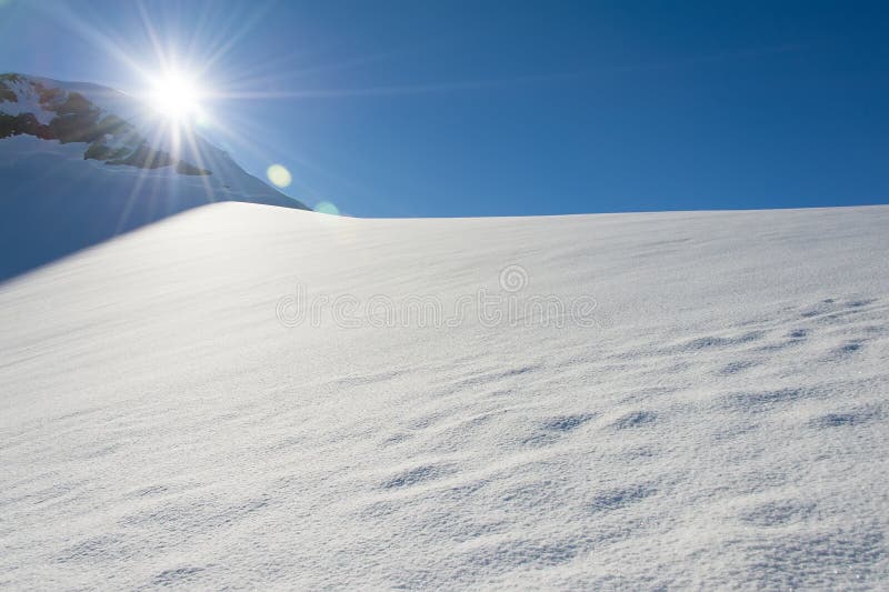 Untouched Sunny Snow Hill in Antarctica Stock Image - Image of future ...