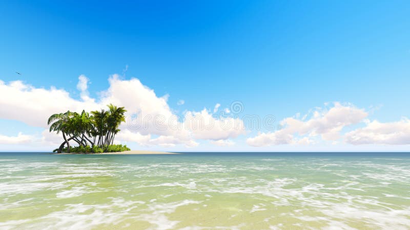 Untouched Tropical Sand Beach Stock Photo - Image of ocean, clear: 72760722