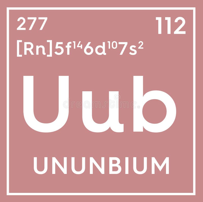 Ununbium. Transition Metals. Chemical Element of Mendeleev S Periodic ...