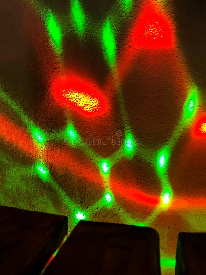 Psychedelic Colored Lights on Wall Stock Photo - Image of backdrop ...