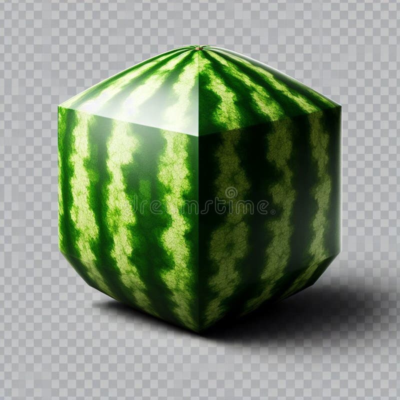 Unusual Abstract Shape of Watermelon. Stock Illustration - Illustration ...