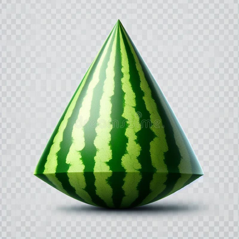 Unusual Abstract Shape of Watermelon. Stock Illustration - Illustration ...