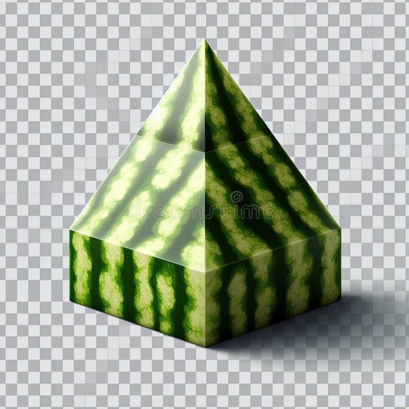 Unusual Abstract Shape of Watermelon. Stock Illustration - Illustration ...