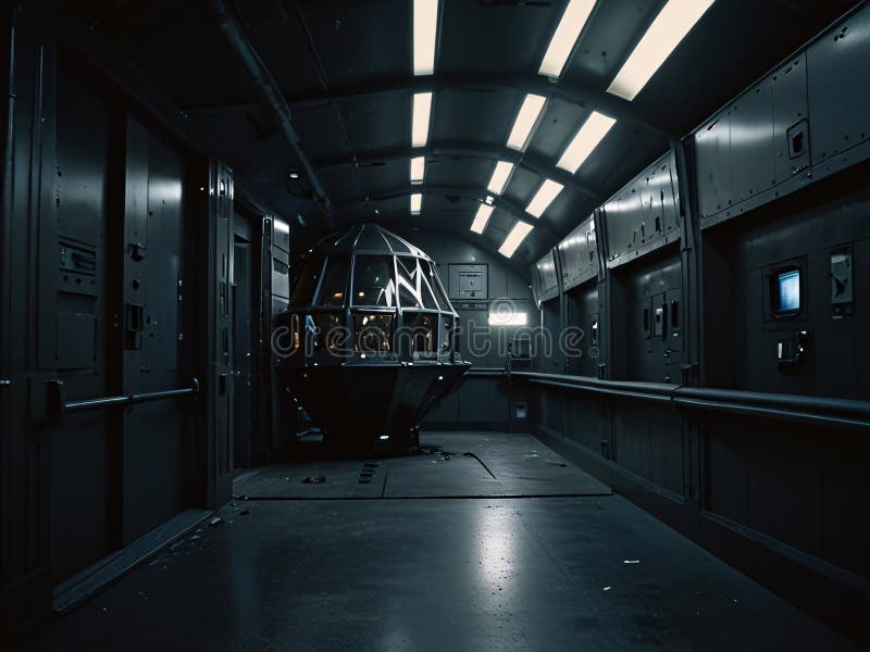 An Unusual Angle from the Inside of the Building. the Interior of the ...