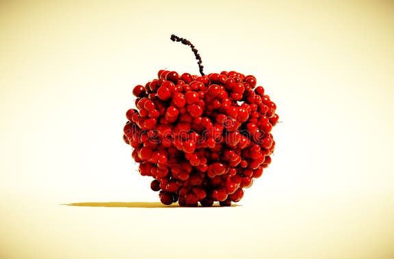 Unusual apple concept stock illustration. Illustration of flowers ...