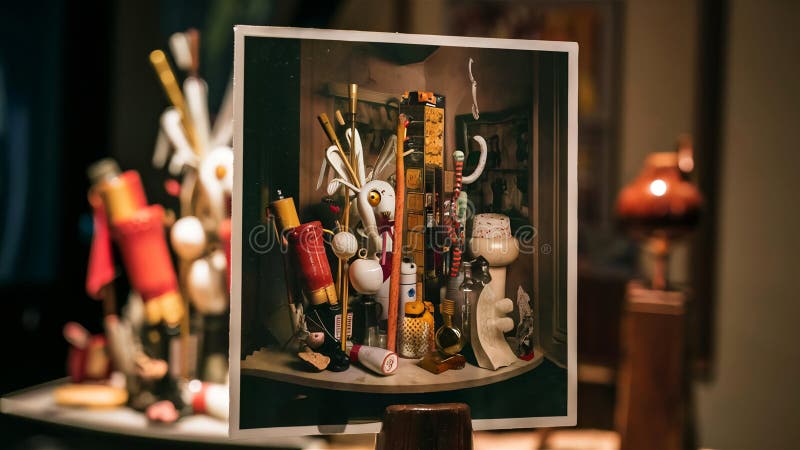 An Unusual Arrangement of Objects from a Surrealist Work of Art Stock ...