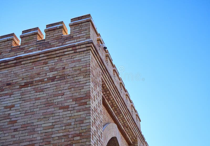 Unusual Brick Wall from Old Brick Stock Image - Image of building ...