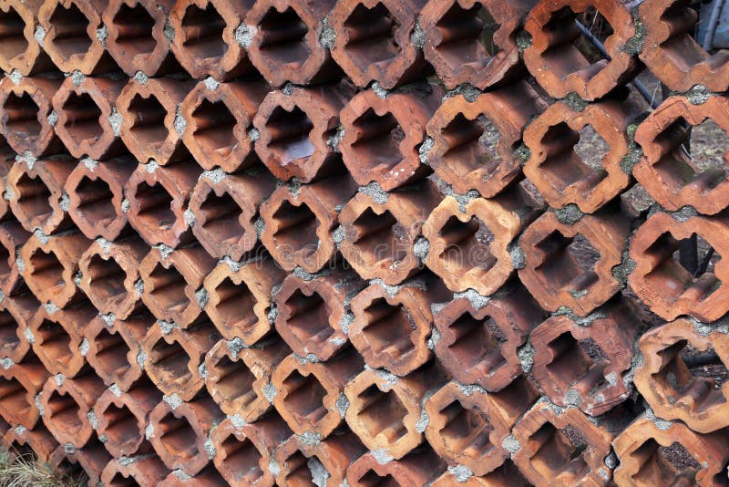 Unusual brick wall stock image. Image of shape, material - 223055271