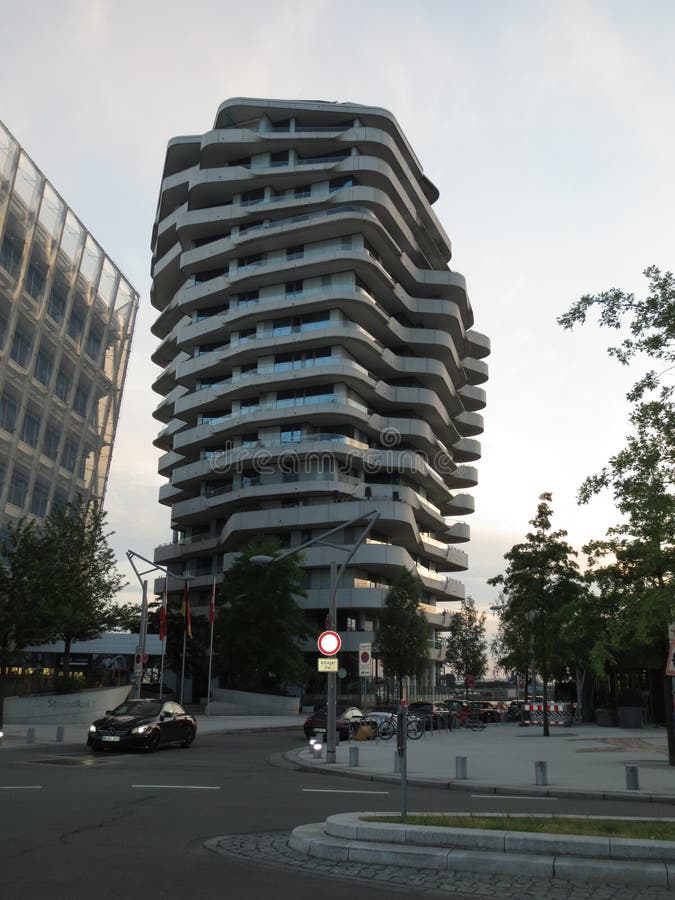 Unusual Building. Marc O Polo. Hamburg, Germany Editorial Image - Image ...