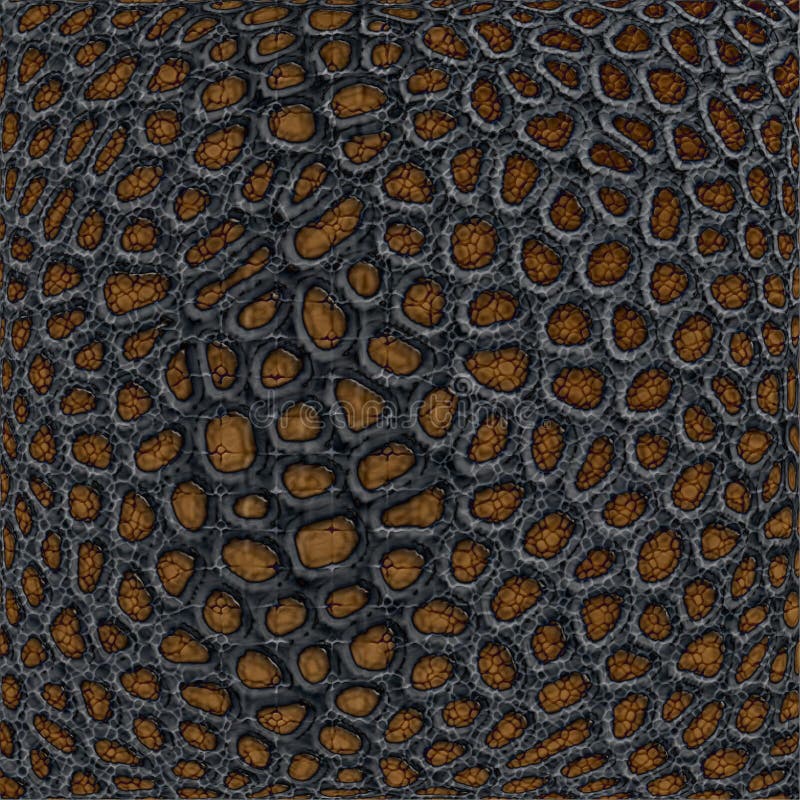 Unusual Cells of Dark Gray Color on a Brown Substrate.3d Stock ...