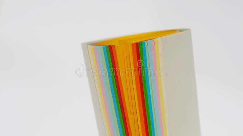 Unusual Composition of Colored Paper, Bright Colors on a White ...