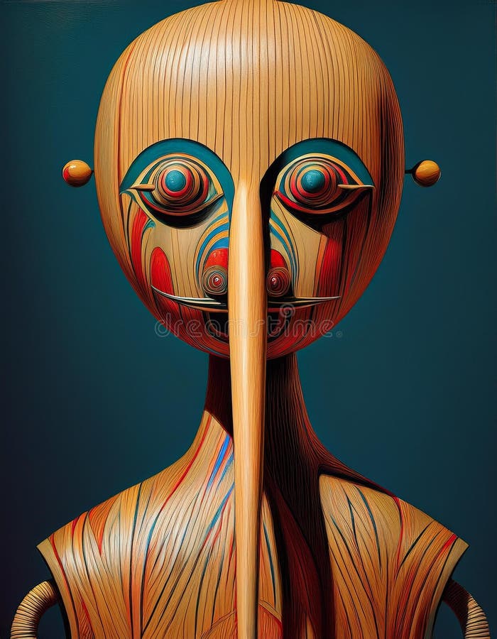 An Unusual Doll with an Exceptionally Nose, Serving As a Clear Allegory ...