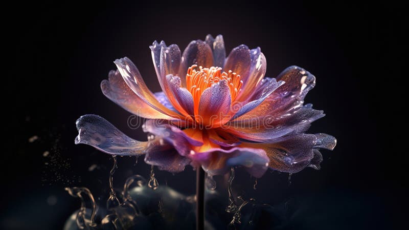 Unusual Flower Photography, Studio Lighting, Hyper Stock Illustration ...