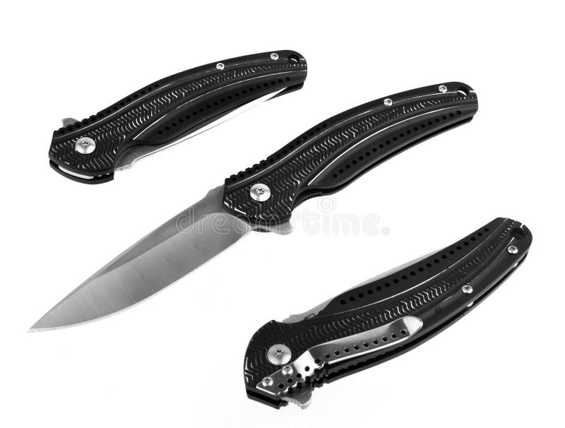 Unusual Folding Pocket Knife Stock Photo - Image of folded, pocketknife ...