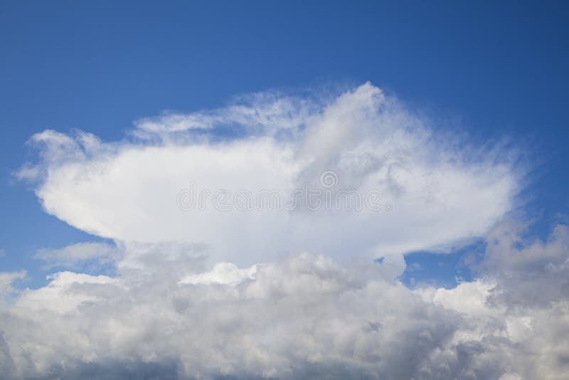 Unusual Forms of Clouds, a Beautiful Single Cloud in the Sky Like a ...