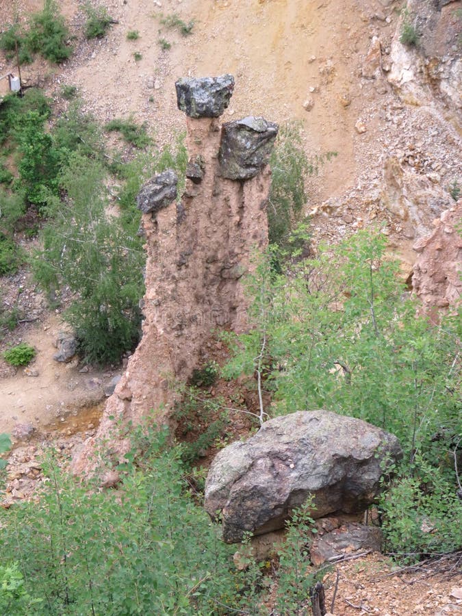 Unusual Geological Formations Earth Elevations with Rocks at the Top ...