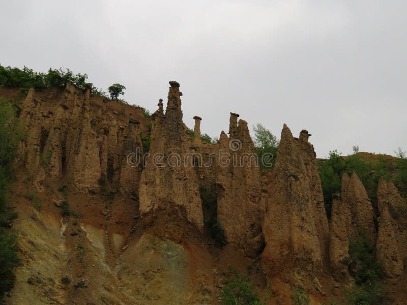 Unusual Geological Formations Earth Elevations with Rocks at the Top ...