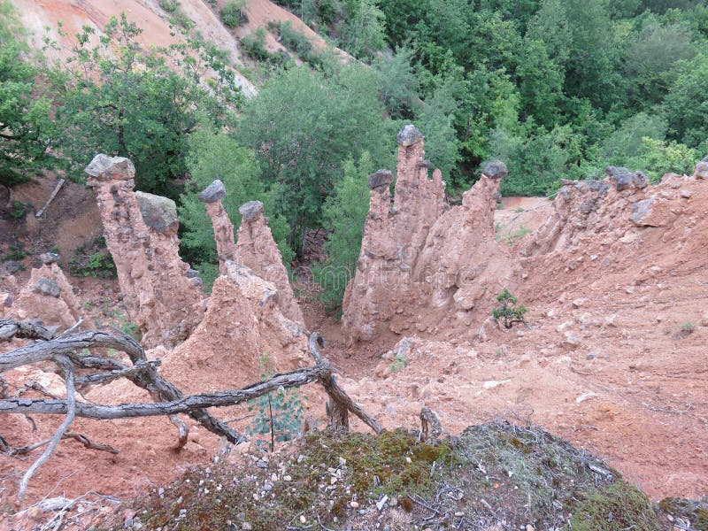 Unusual Geological Formations Earth Elevations with Rocks at the Top ...