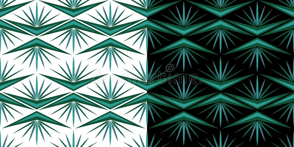 Unusual Green Geometric Seamless Pattern. Ethnic Linear Zigzag Ornament ...