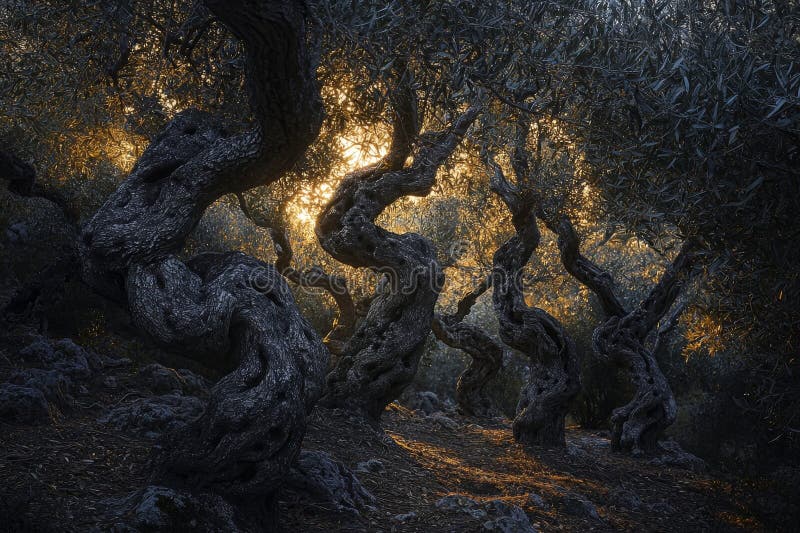 An Unusual Group of Trees in Nature, Each Forming a Living Sculpture ...