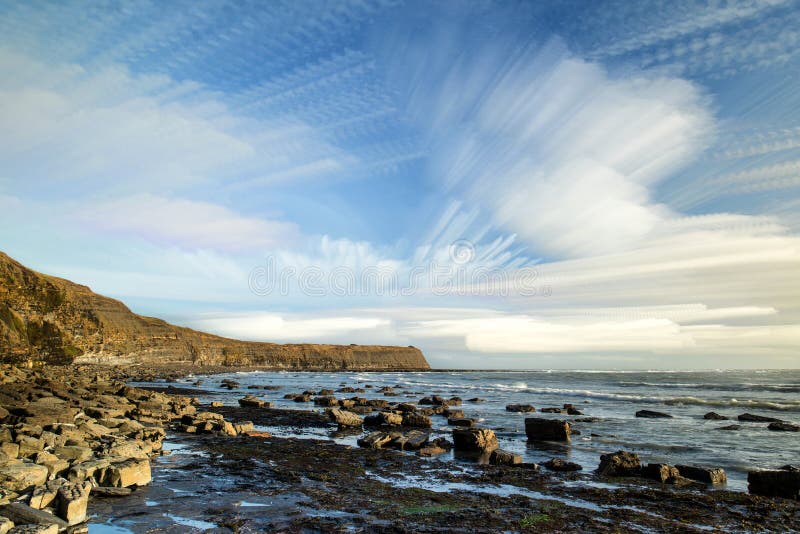 Unusual Landscape Using Time Lapse Stacking Technique Giving Uni Stock ...
