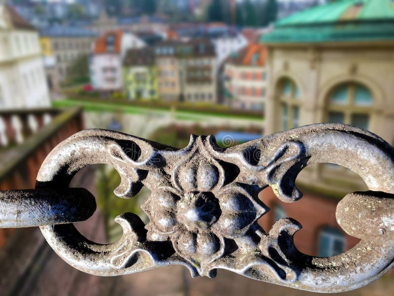 Link of a Decorative Metal Chain. Stock Image - Image of chain ...