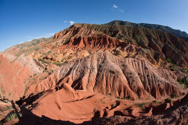Unusual Mountains of Kyrgyzstan Stock Image - Image of shape, texture ...