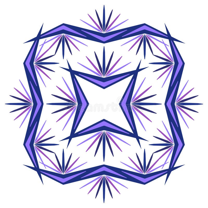 Purple Geometric Background Lines and Dots Stock Vector - Illustration ...