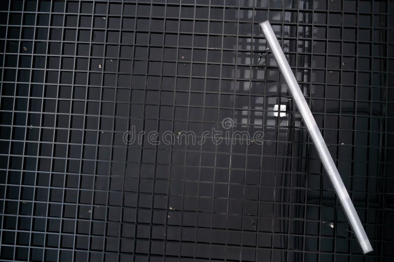 Unusual Rectangular Design Lamps on the Ceiling in an Expensive ...