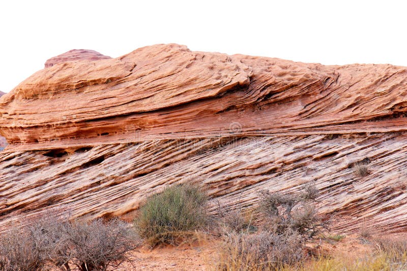 Unusual Rock Formation in Utah High Desert Stock Image - Image of erode ...