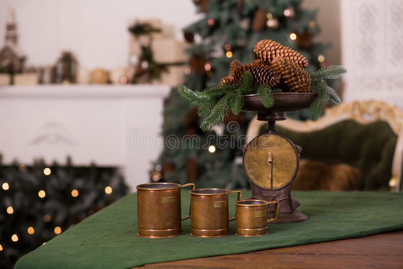 Unusual Semi-antique Decor Items with Live Plants Stock Photo - Image ...
