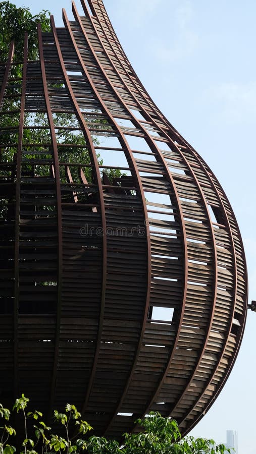 An Unusual Structure that Has Been Erected To Look Like a Fruit Tree ...