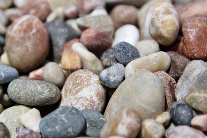 An Unusual Texture of a Stone of Multicolored Pebbles on the Shore of ...