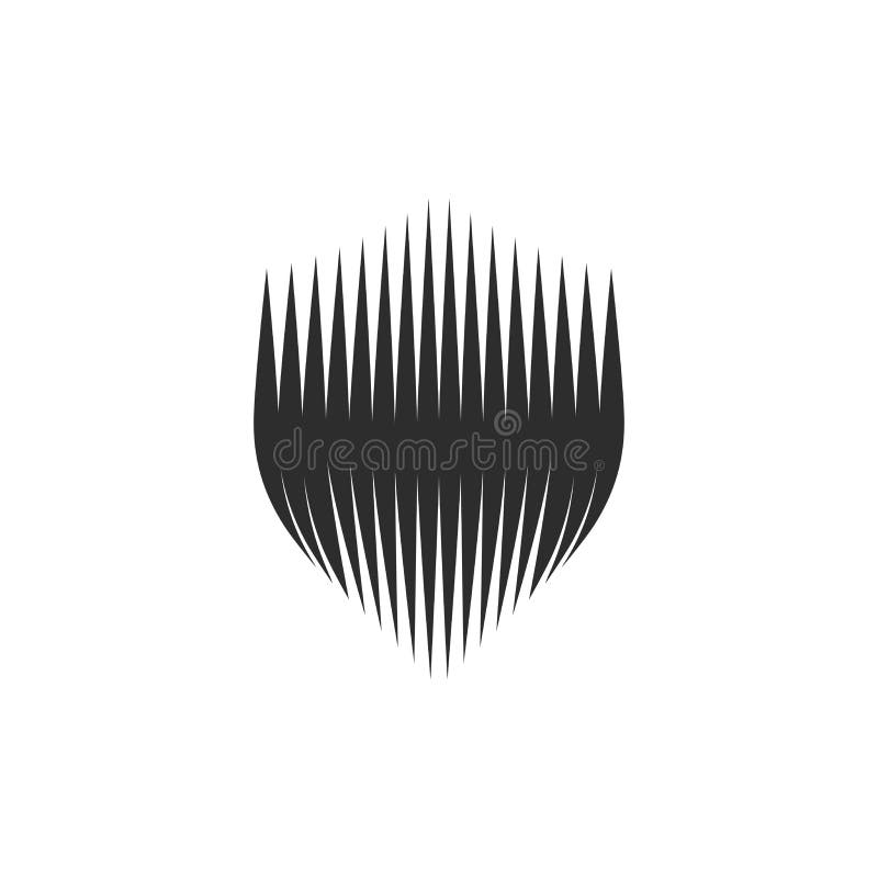 Unusually Stylized Shield. Flat Vector Illustration Isolated on White ...