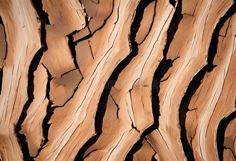 Unusually Thick Bark Peeling Off from the Tree.AI Generated Stock ...