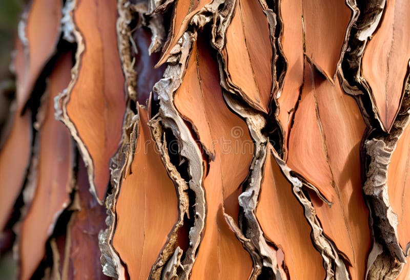 Unusually Thick Bark Peeling Off from the Tree.AI Generated Stock ...