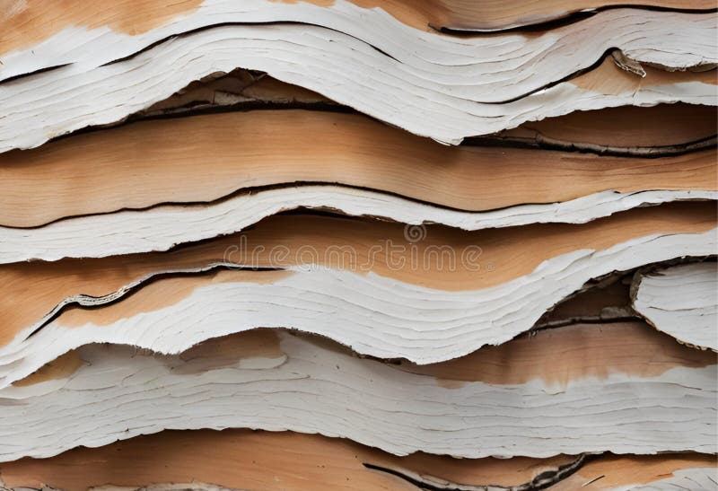 Unusually Thick Bark Peeling Off from the Tree.AI Generated Stock ...