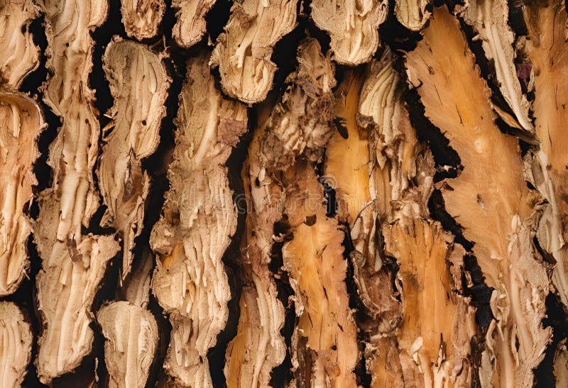 Unusually Thick Bark Peeling Off from the Tree.AI Generated Stock ...