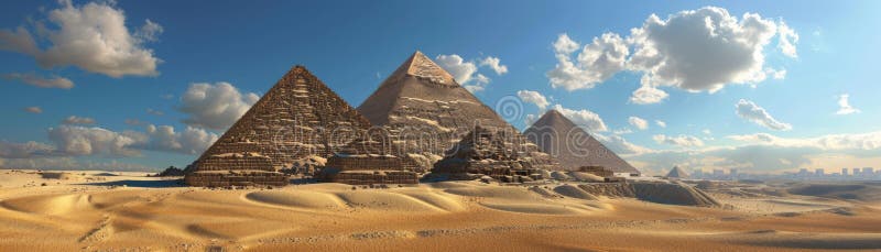 Unveil the Architectural Marvels: a Realistic 3D Model of the Pyramids ...