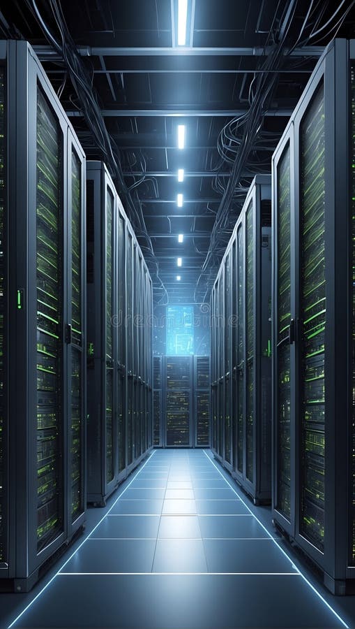 Tech Harmony Unveiled: Servers, Storage, Networks Aligned. AI Generate ...