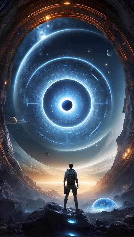 QuantumQuotient S Odyssey Unveiled: Tomorrow S Frontier. AI Generate Stock Illustration ...