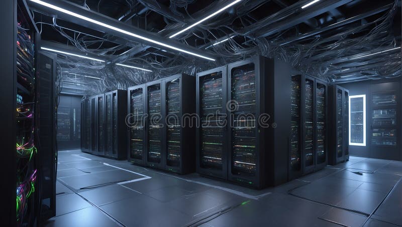 Quantum Convergence: the Dance of AI and Servers Unveiled. AI Generate ...