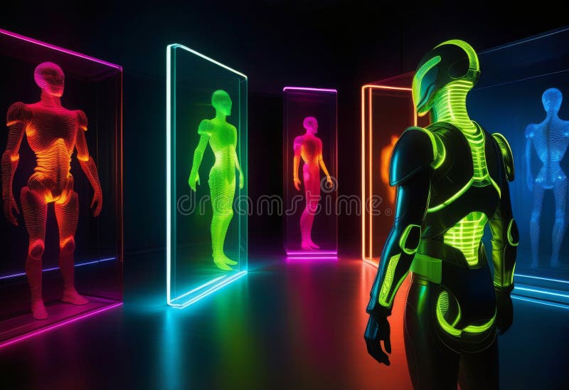 Unveiling the Altered Humanoids in Genetic Modification Realms Stock ...