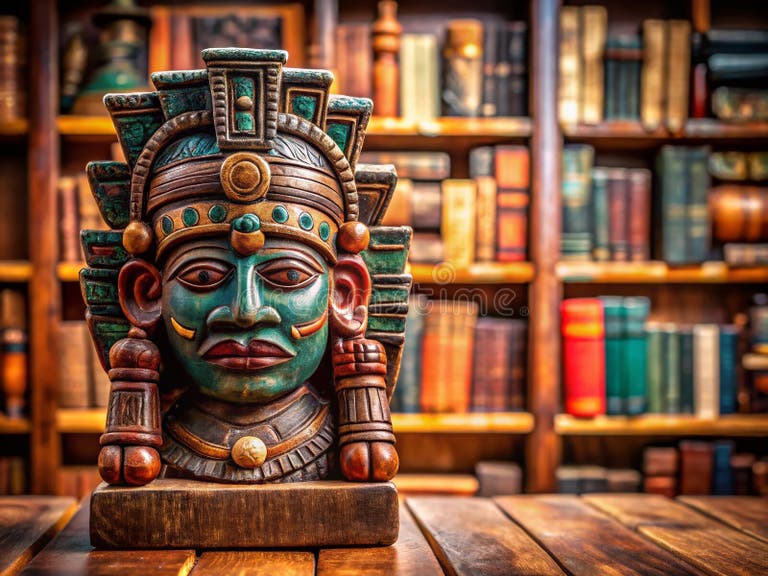 Unveiling Ancient Aztec Knowledge a Blurred Book Background Illuminates ...