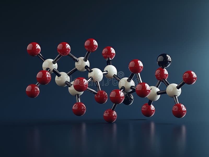 Unveiling the Architecture of Matter: a Molecular Close-Up Stock Illustration - Illustration of ...