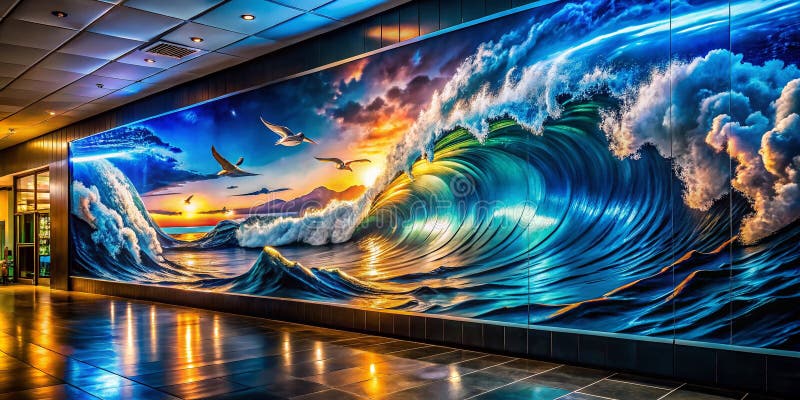 Unveiling the Blue Wave Exploring Abstract Mural History in Low Light ...