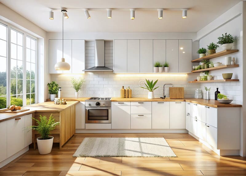 Unveiling a Bright and Minimalist Scandinavian Kitchen Design a ...